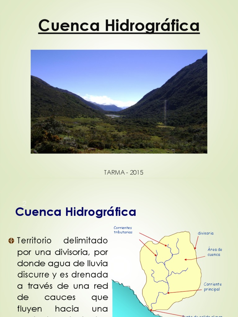 Definición y Estructura de Cuencas Hidrográficas | PDF | Cuenca de ...