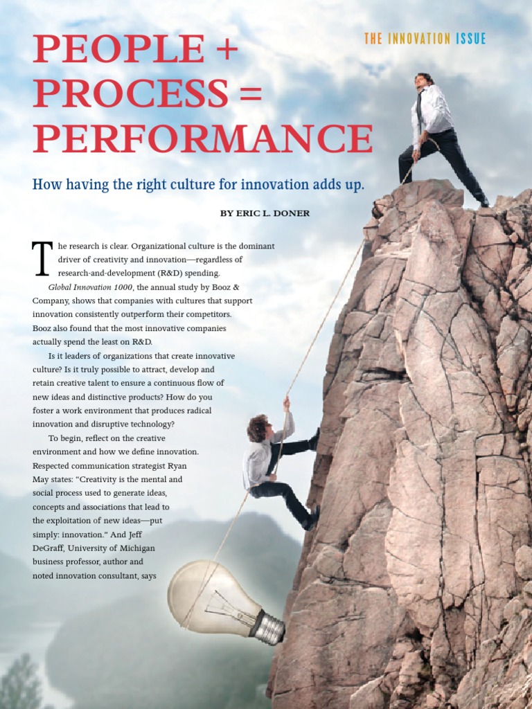 People + Process Performance | PDF | Organizational Culture | Innovation