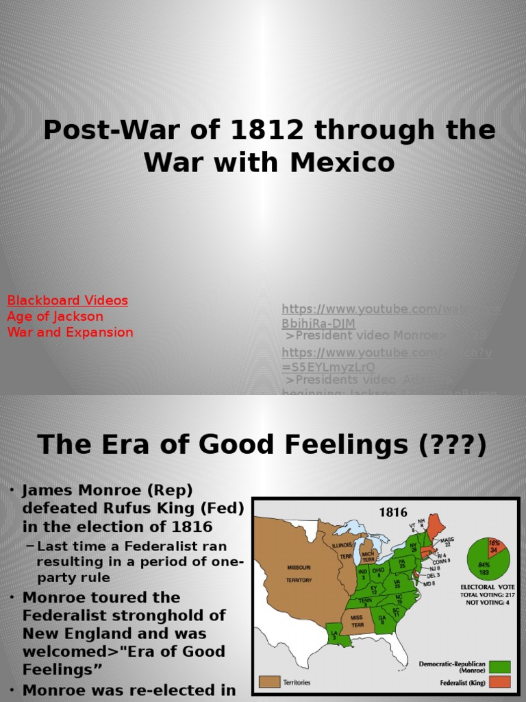 H Post - War of 1812 Through The War With Mexico7 | PDF | Whig Party ...