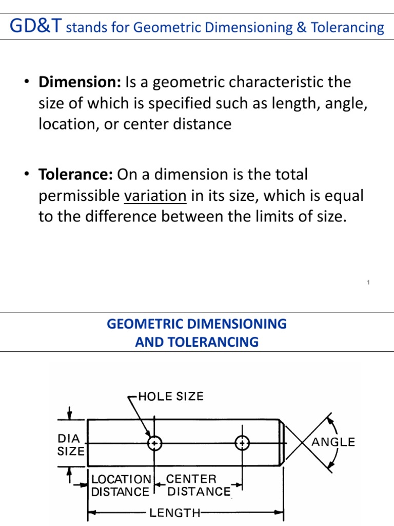 Geometric Dimensioning and Tolerancing Standards | Engineering ...