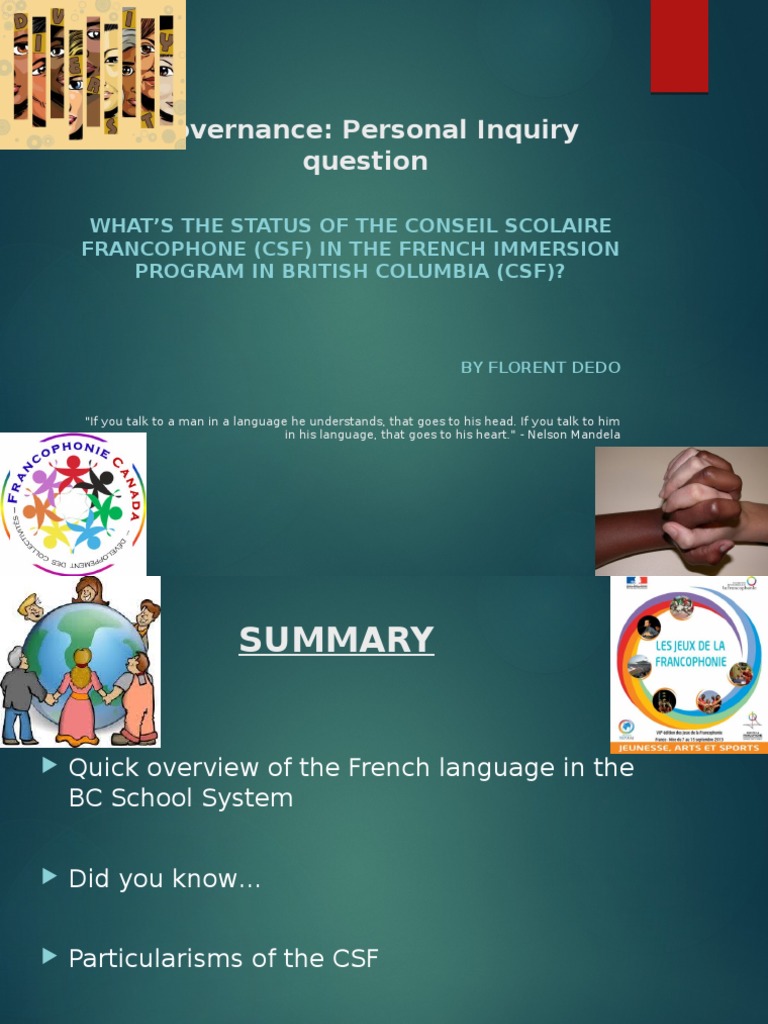 CSF Status in BC French Immersion Programs | PDF | British Columbia ...