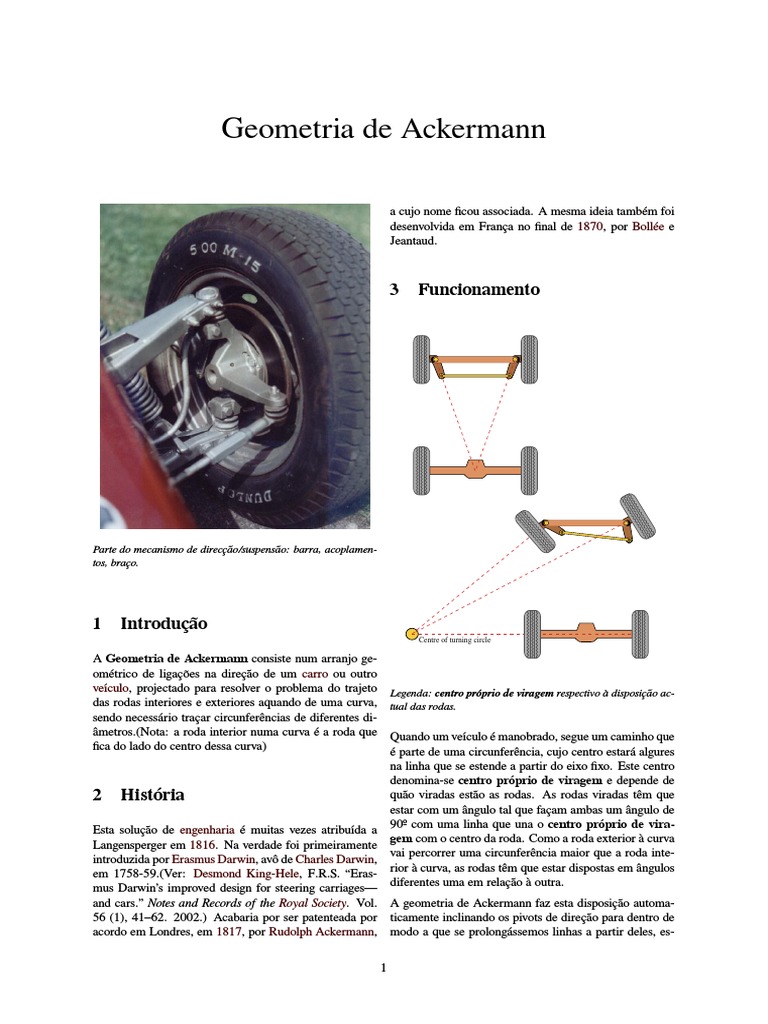 Geometria de Ackermann | Download grátis PDF | Engenharia de Transporte ...