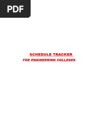 Project Synopsis for Automatic Timetable Generator