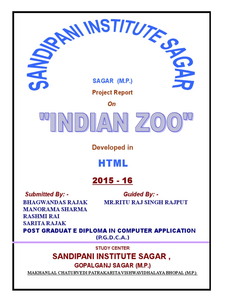 HTML Project Pgdca | Download Free PDF | World Wide Web | Internet & Web