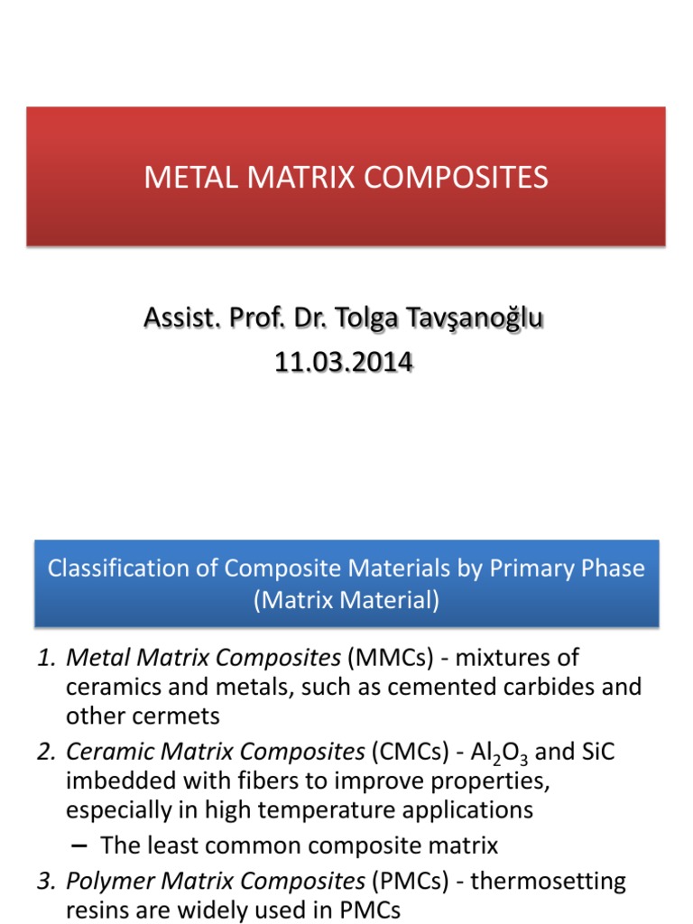 Metal Matrix Composites | PDF | Composite Material | Casting (Metalworking)
