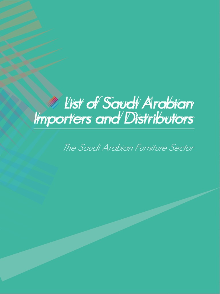 Importers and Distributors - The Saudi Arabian Furniture Sector | PDF ...