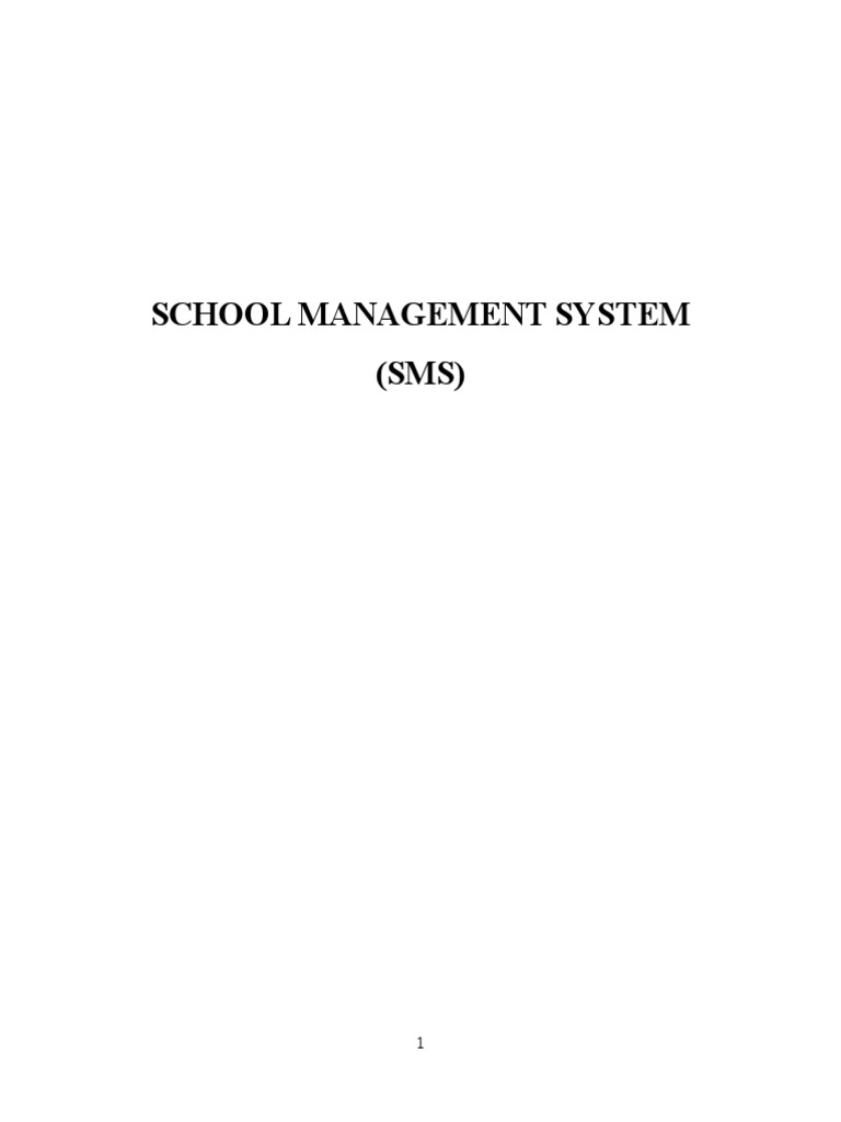 School Management Systems Proposal | PDF | Teachers | Inventory