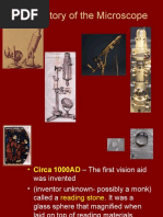 Timeline of The Microscope | PDF | Microscope | Transmission Electron ...