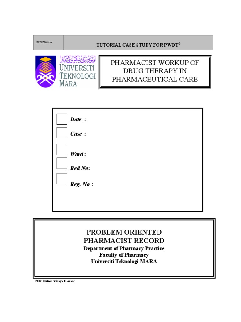 PWDT Form | PDF | Renal Function | Health Sciences