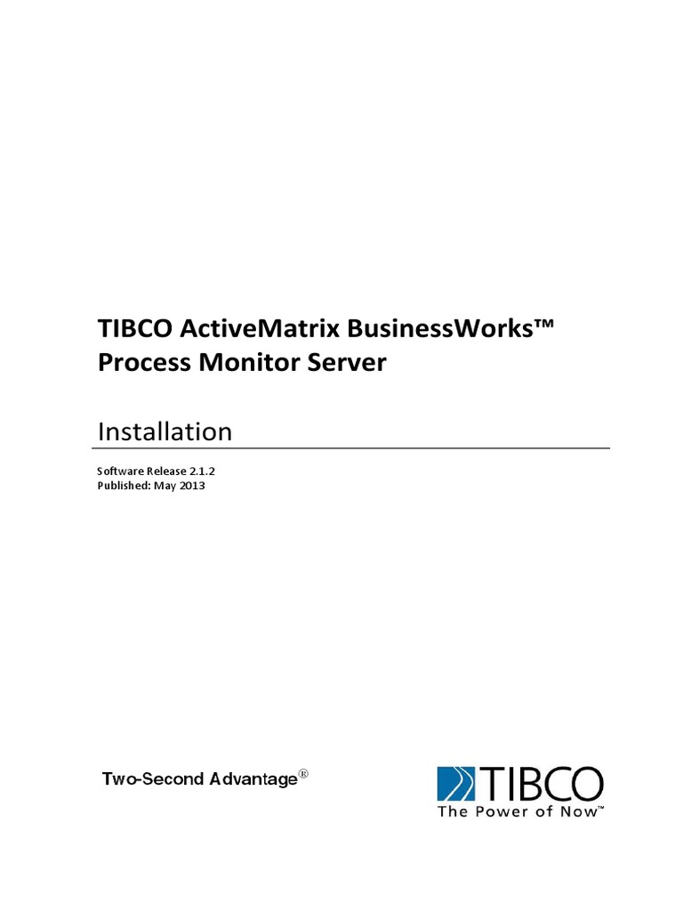 Installing TIBCO BWPM Server 2.1.2 | PDF | Web Application | Databases