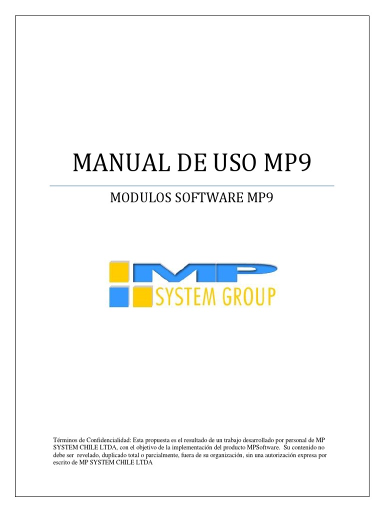 Manual de Uso del Software MP9 | PDF | Software | Internet