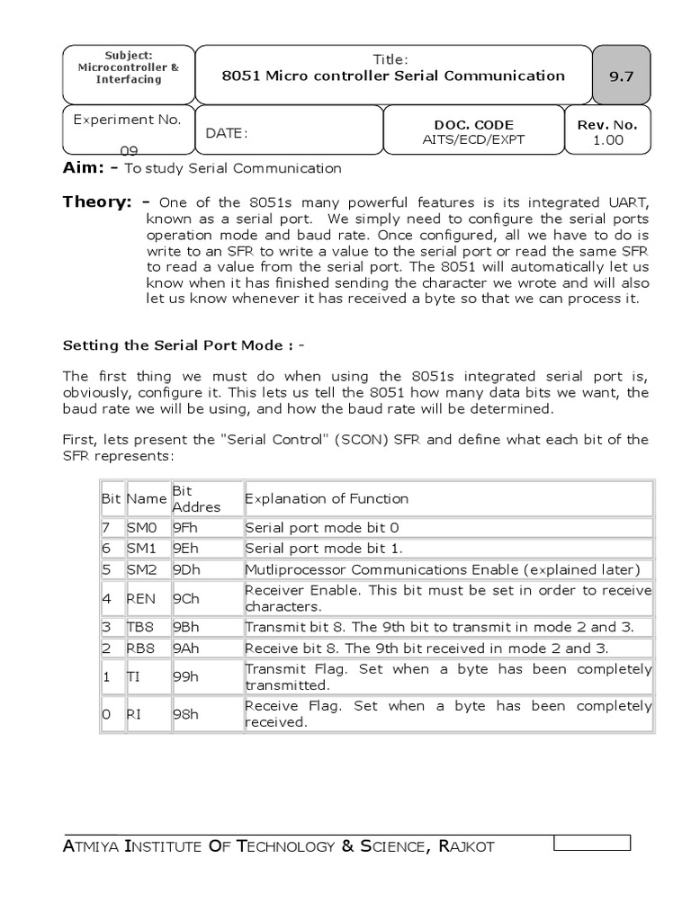 Mci 9 | PDF | Microcontroller | Bit