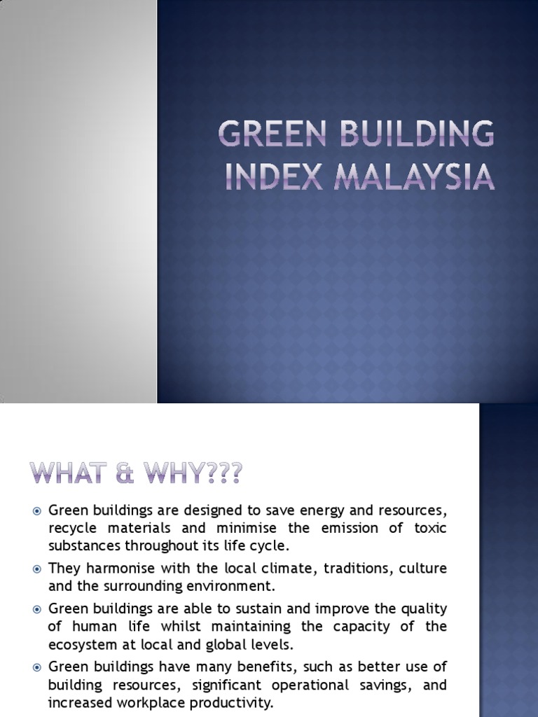 Green Building Index (Gbi) | PDF | Green Building | Sustainability