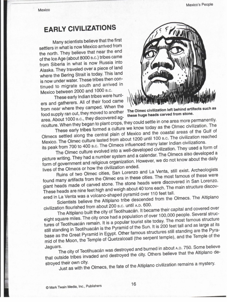 Olmec Civilizations.pdf | Pyramid | Archaeology