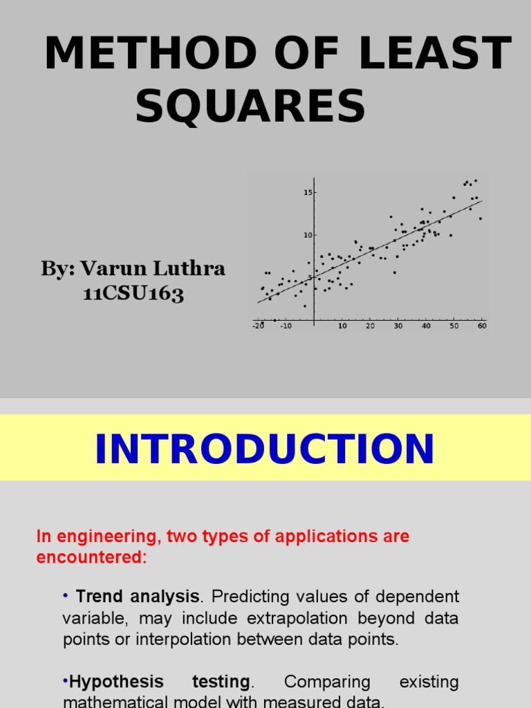 Least Square Method | PDF | Least Squares | Mathematical And ...