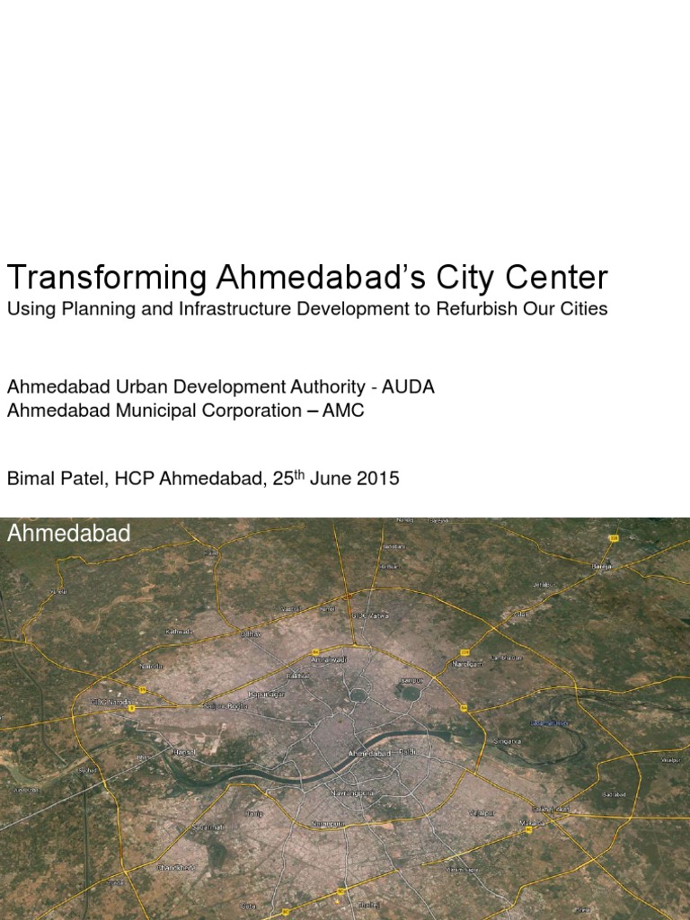 Ahmedabad City Center Development Plan | PDF | Urban Planning ...