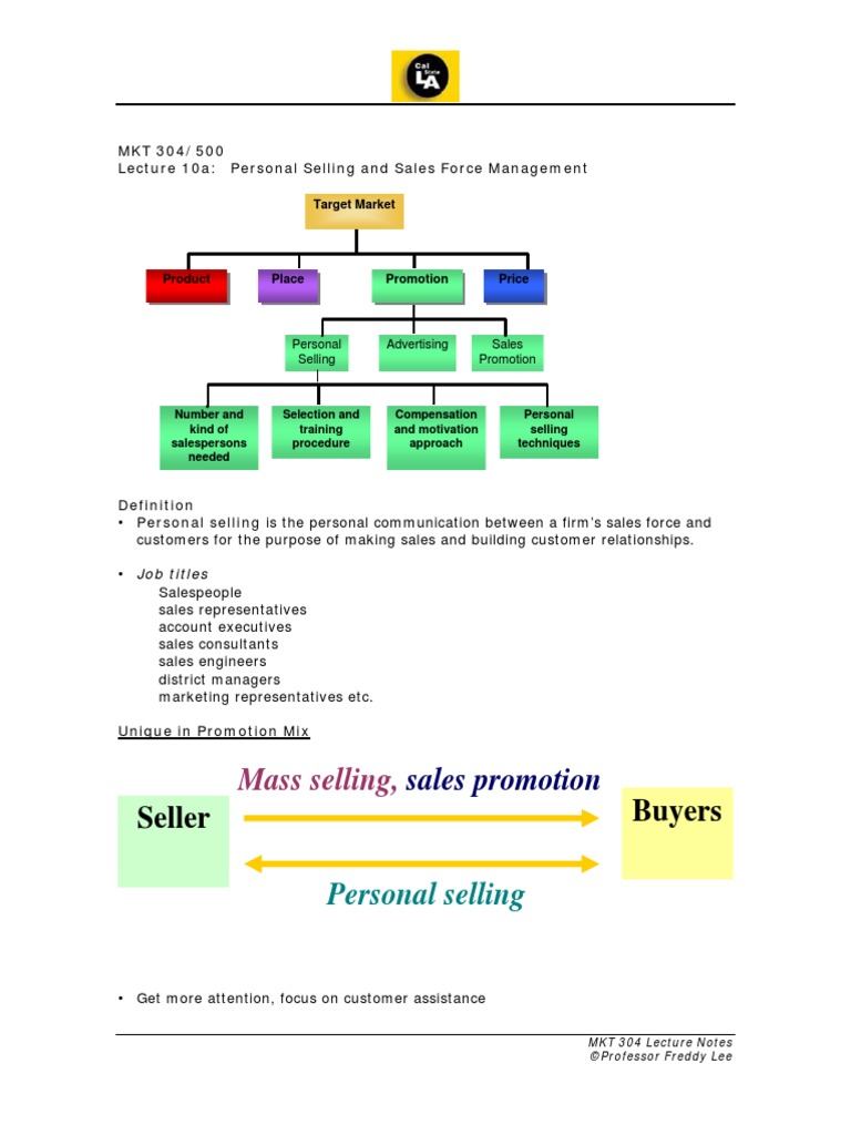 Sales Management Notes | PDF | Sales | Negotiation
