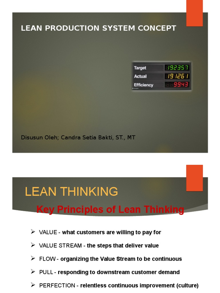 Chapter 5 Lean Manufacturing System Concept | Download Free PDF | Lean ...