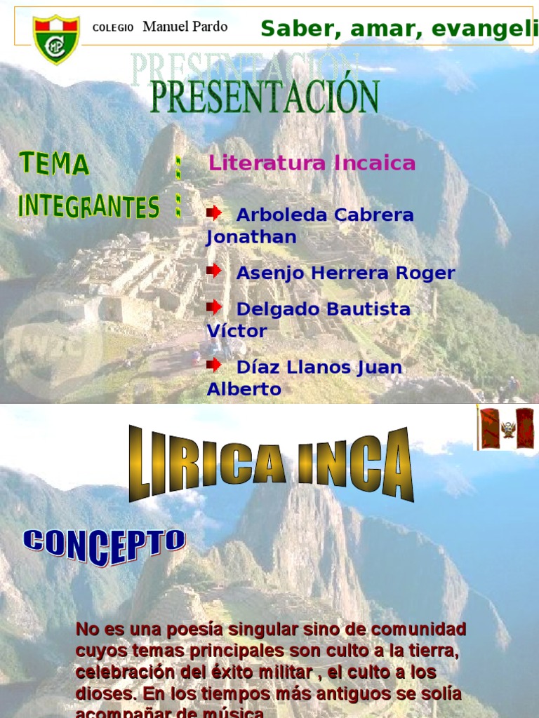 Literatura Inca | PDF | Imperio Inca | Poesía
