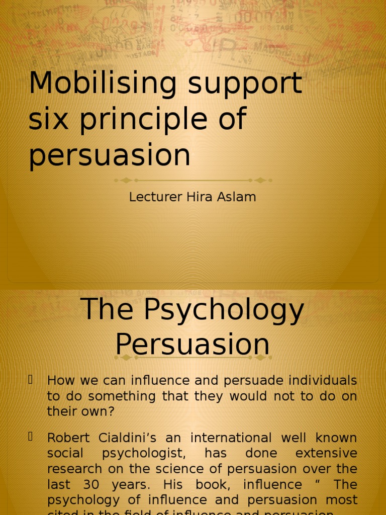 6.mobilising Support Principle | PDF | Persuasion | Change Management