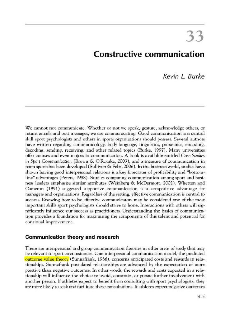 CH 33 Constructive Communication | PDF | Nonverbal Communication | Body ...