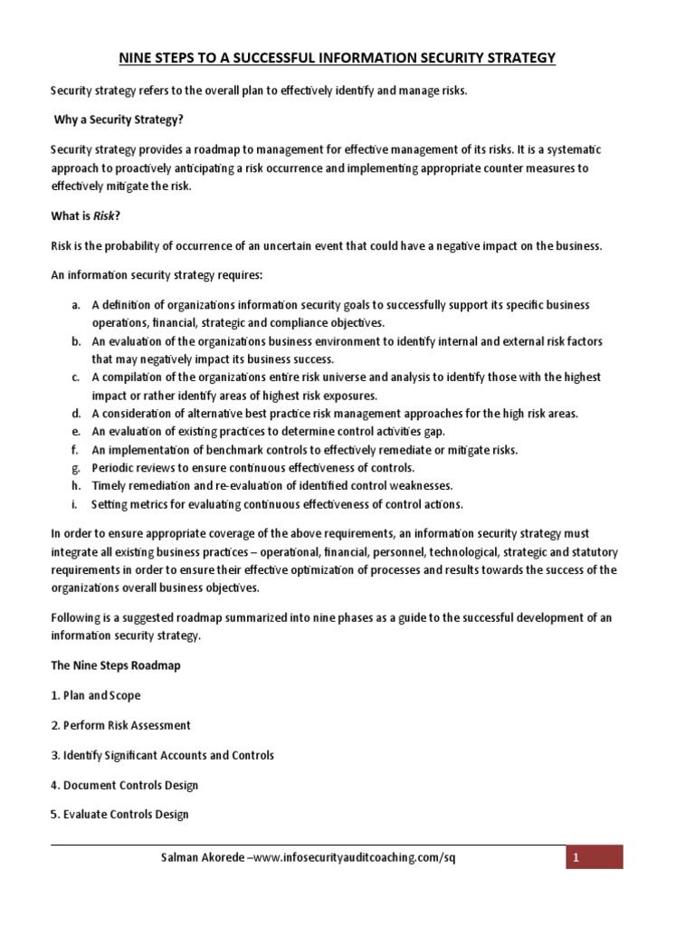 nine-steps-to-a-successful-information-security-strategy-pdf-risk