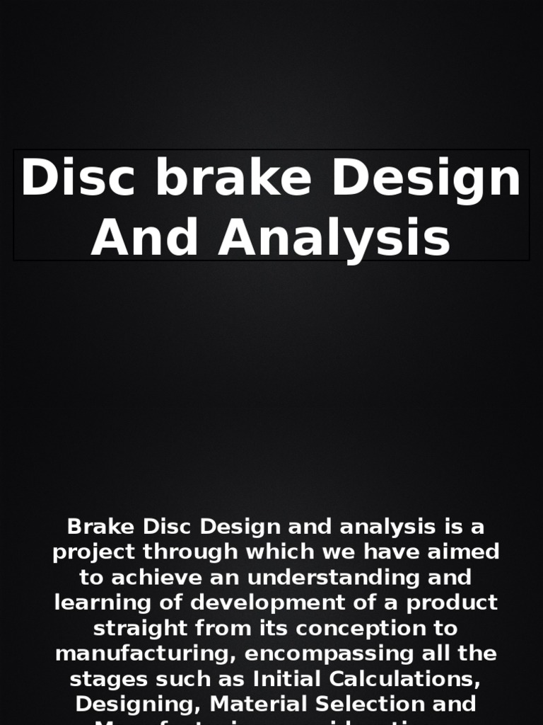 Brake Disk Analysis | Download Free PDF | Brake | Materials