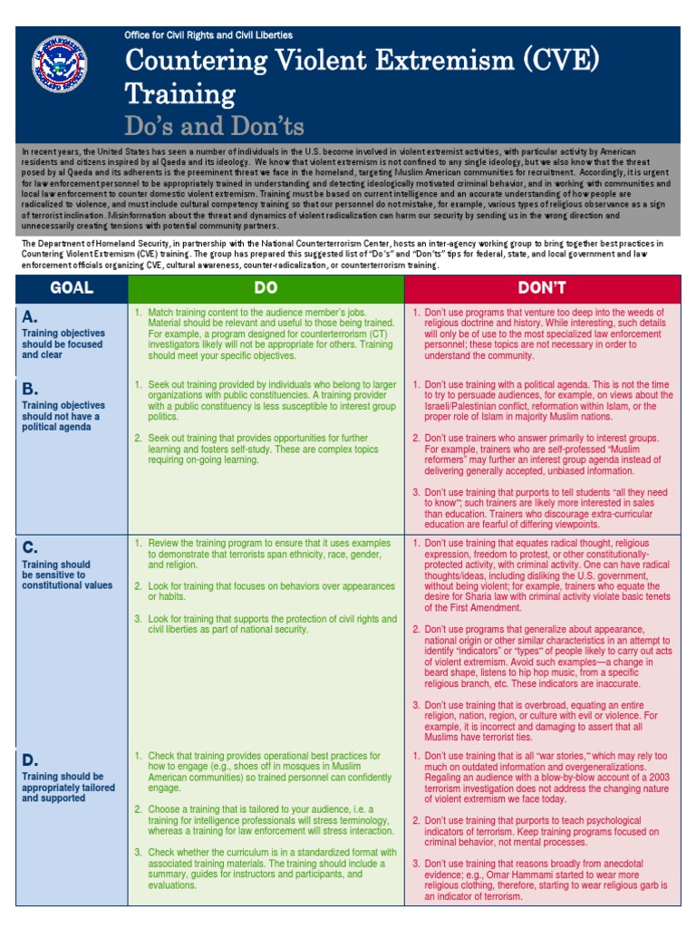 Countering Violent Extremism (CVE) Training | Counter Terrorism | Violence