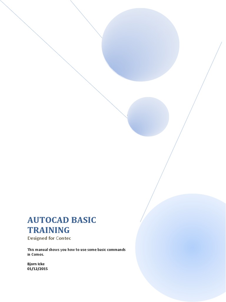 Autocad Basic Training | PDF | Auto Cad | Technical Drawing