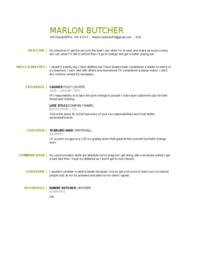 Marlon Butcher's Resume Summary | PDF | Career & Growth