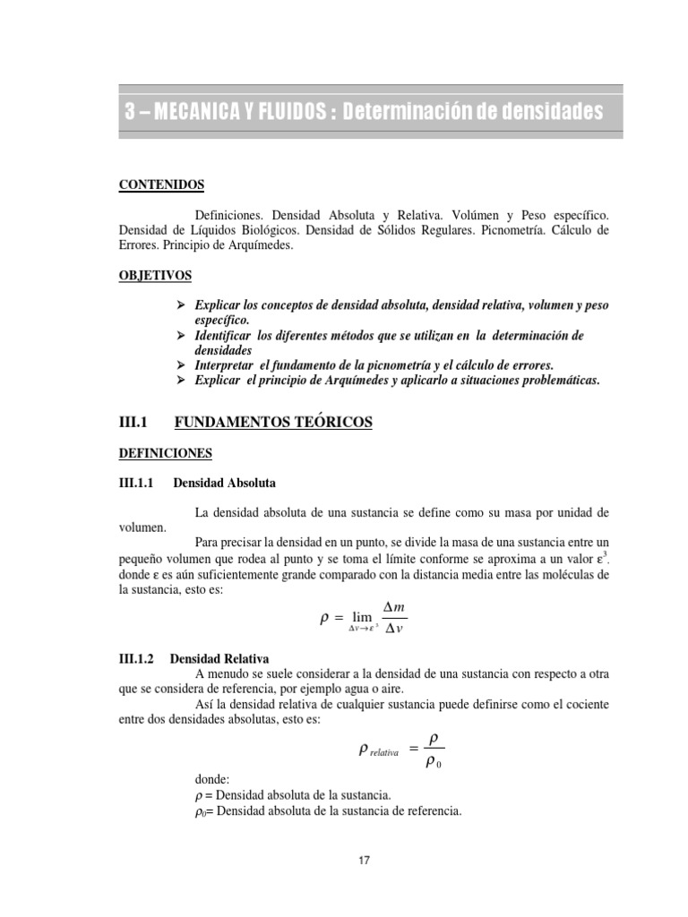 Metodo Del Picnometro | PDF | Densidad | Masa