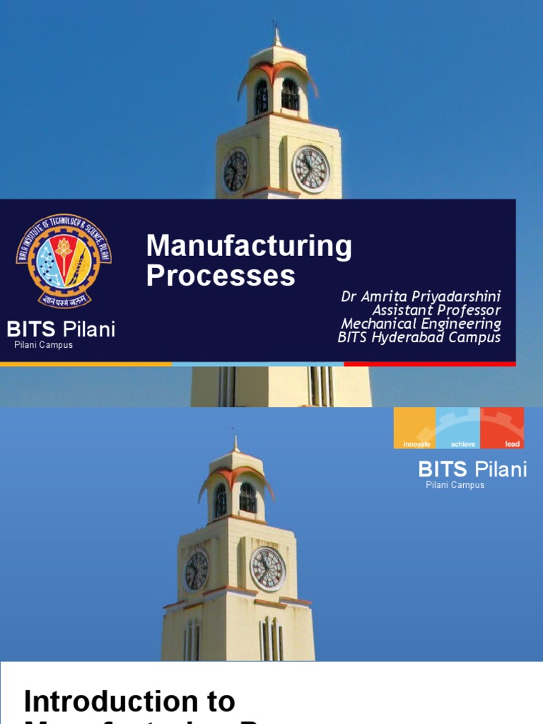 Manufacturing Process - Introduction To The Course | PDF | Welding ...