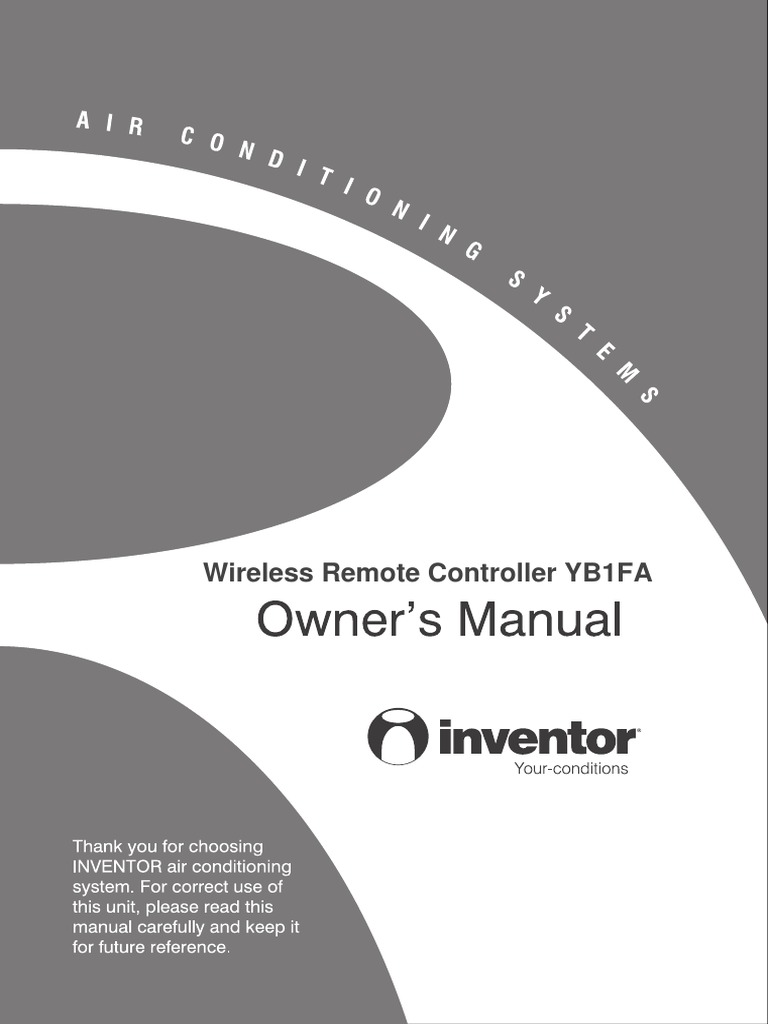 Gree YB1FA Remote Control Guide | PDF