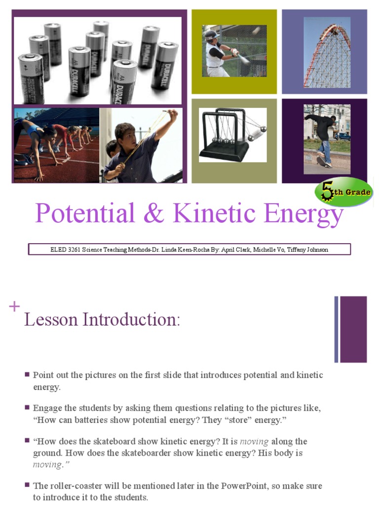 Teacher Kinetic Powerpoint | PDF | Potential Energy | Electricity