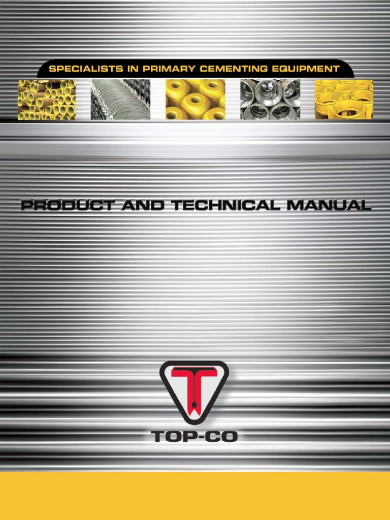 Product Technical Data Manual April 2012 TOPCO | PDF | Casing (Borehole ...