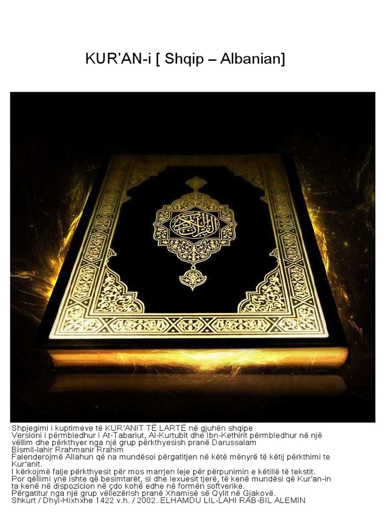 Kurani Perkthim Shqip | PDF