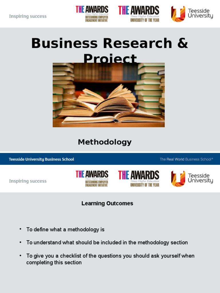 Business Research & Project: Methodology | PDF | Academic Discipline ...