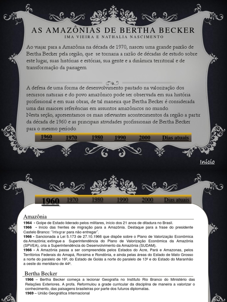 As Amazônias de Bertha Becker | PDF | Floresta Amazônica | Brasil