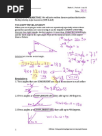 MH-CET MBA Geometry Formulae | PDF | Area | Circle