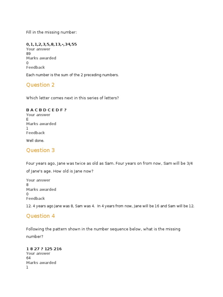 mensa test | Mathematics