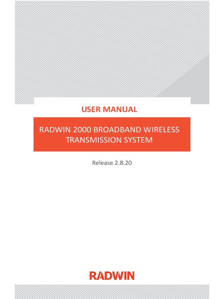 Manual Usuario Radwin 2000 | PDF | Proprietary Software ...
