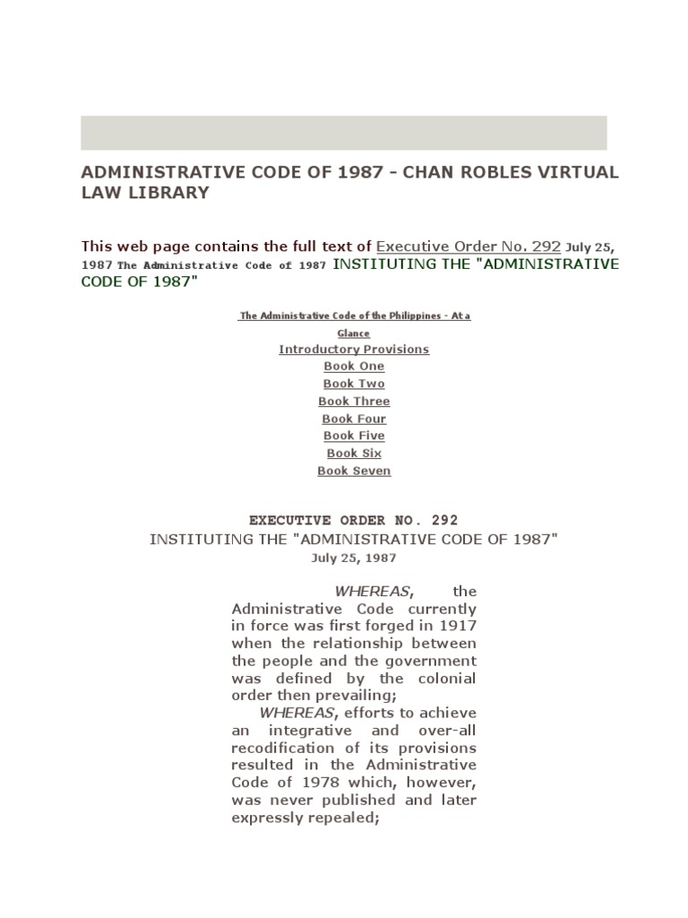 1987 Administrative Code Section 2 | PDF | Oath Of Office ...