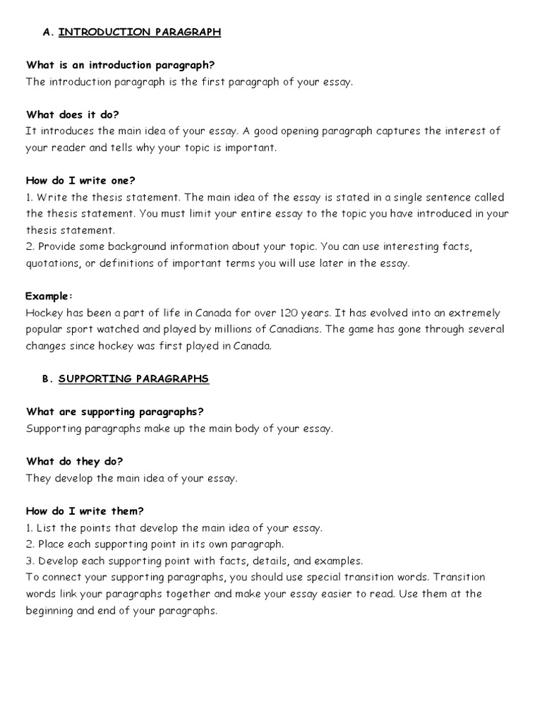Introduction Paragraph | PDF | Essays | Paragraph