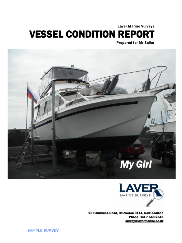 My Girl Vessel Condition Survey Report | PDF | Deck (Ship) | Hull ...