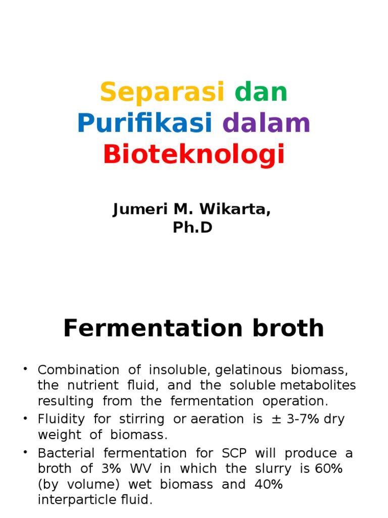 Separasi Dan Purifikasi | PDF | Protein Purification | Chromatography