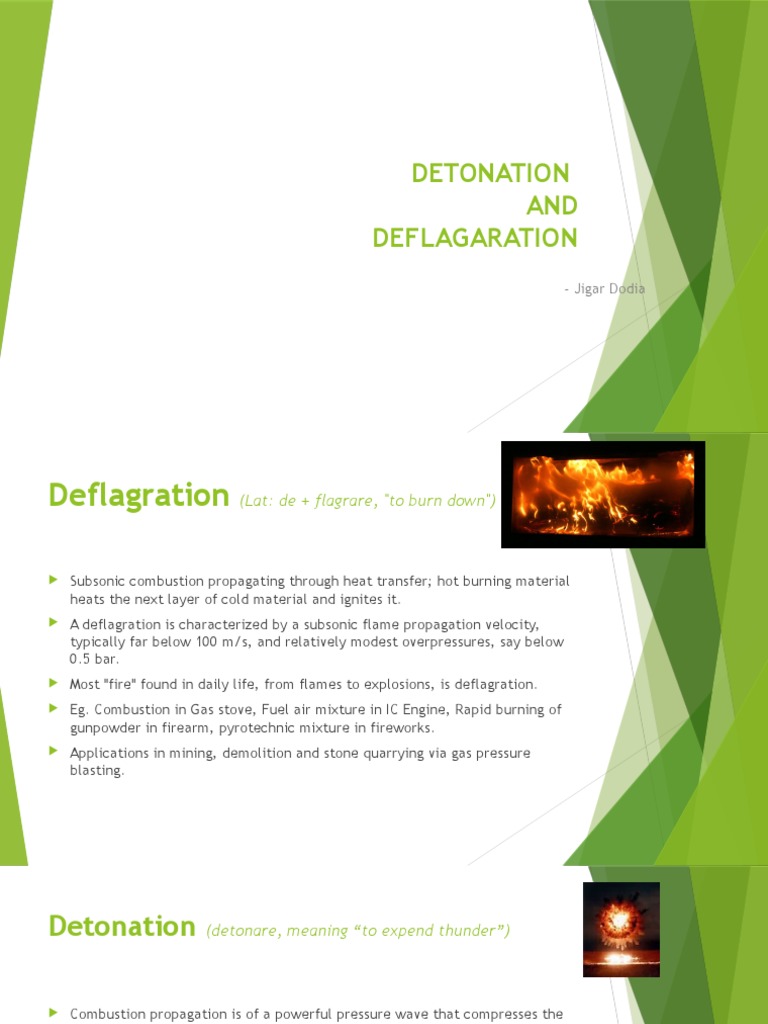 Detonation & Deflagration | Energy Technology | Chemical Process ...