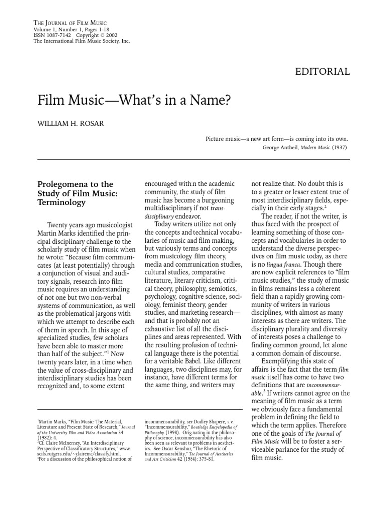 Film Music | PDF | Film Score | Interdisciplinarity
