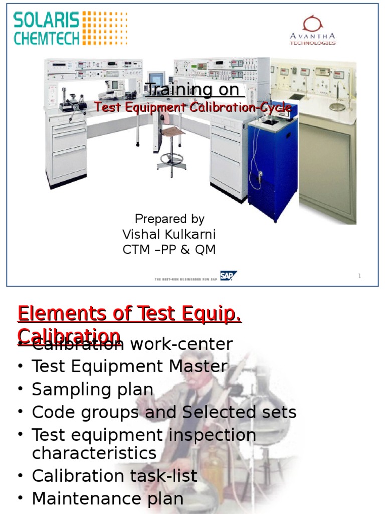 Test Equipment Calibration Guide | PDF | Calibration | Computing