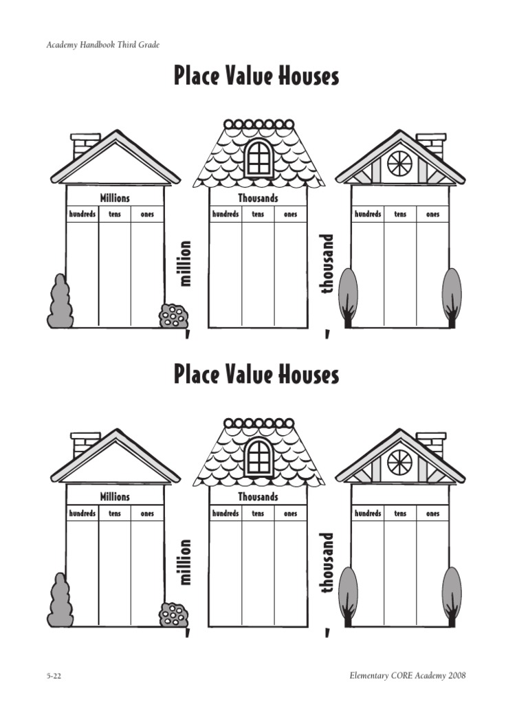 Place Value Houses For Kids | PDF | Foreign Language Studies