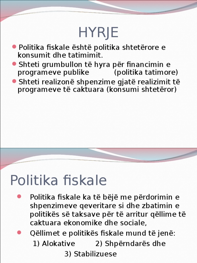 Politika Fiskale | PDF